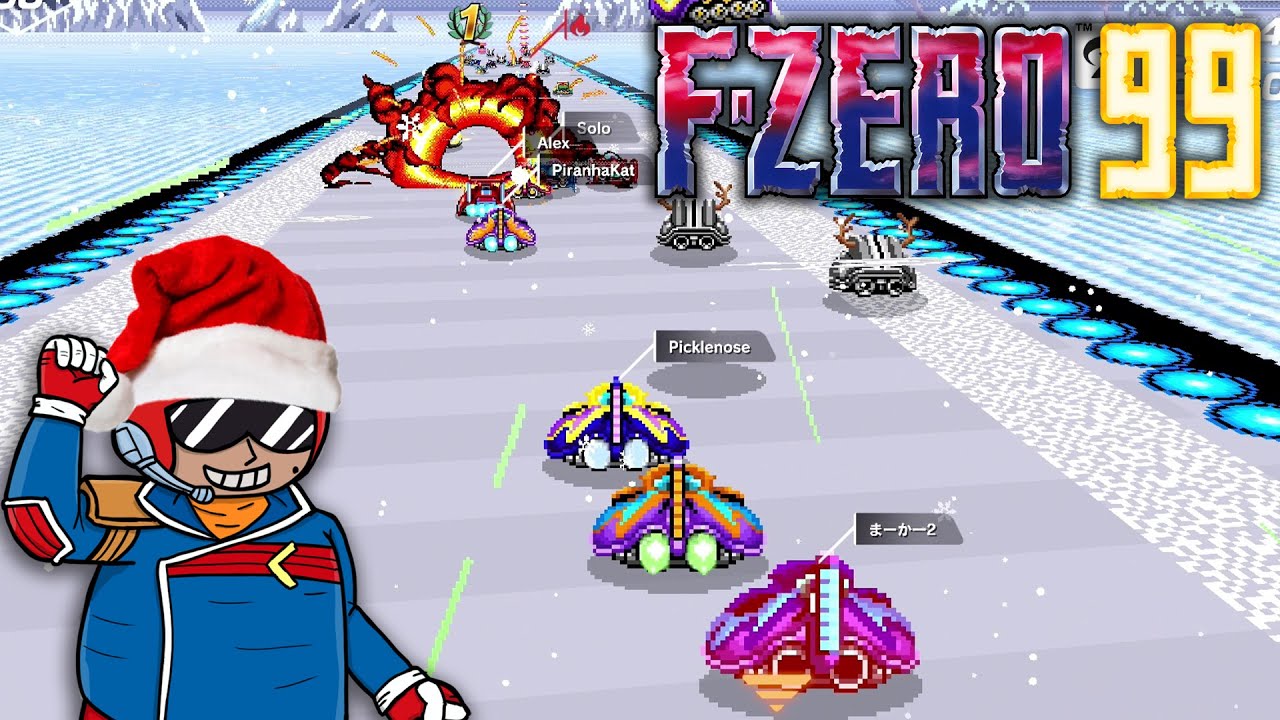 The Frozen Race Tracks F-Zero 99 Christmas Special! - YouTube