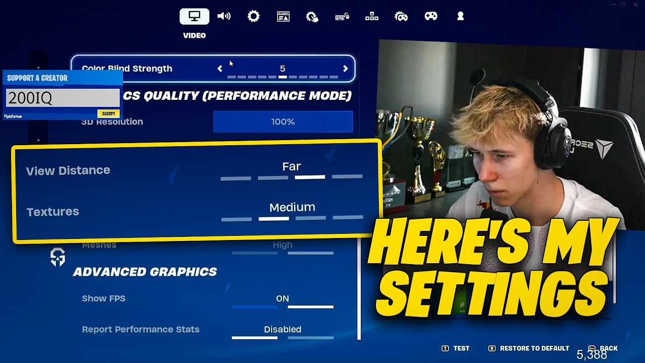 MrSavage's Fortnite Settings... - YouTube