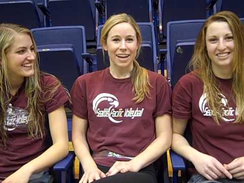 SPU VOLLEYBALL: Madi Cavell, Kendall Langdon, Nikki Lowell (Oct. 24 ...