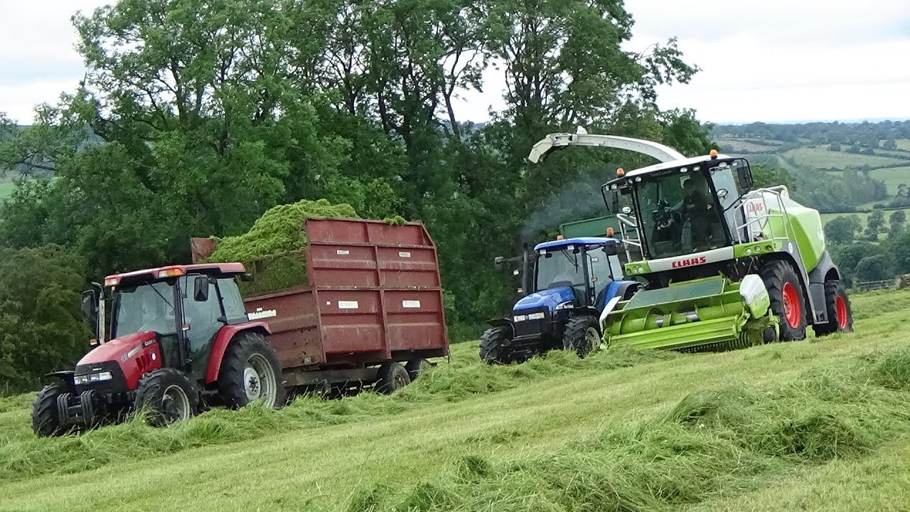 Cumbrian Silage - Lifting Grass on Slopes with Claas Jaguar 860 - New ...