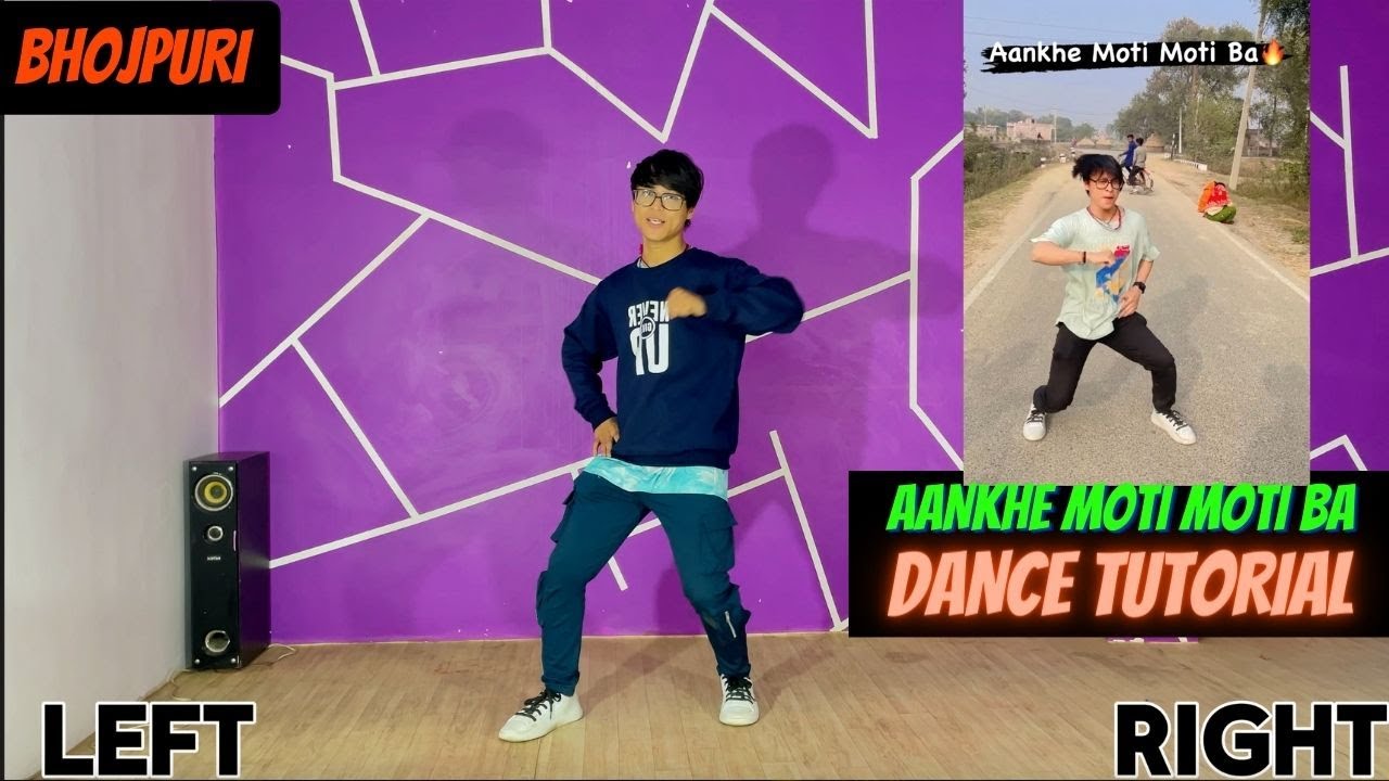 Aankhe Moti Moti Ba Bhojpuri Dance Tutorial | Guide by Sanju Thapa ...