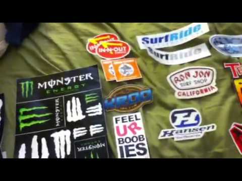 Free stickers!! - YouTube