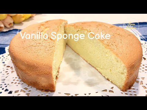 Vanilla Sponge Cake | Super Spongy Soft & Tasty | Easy Recipe | 香草海绵蛋糕 ...