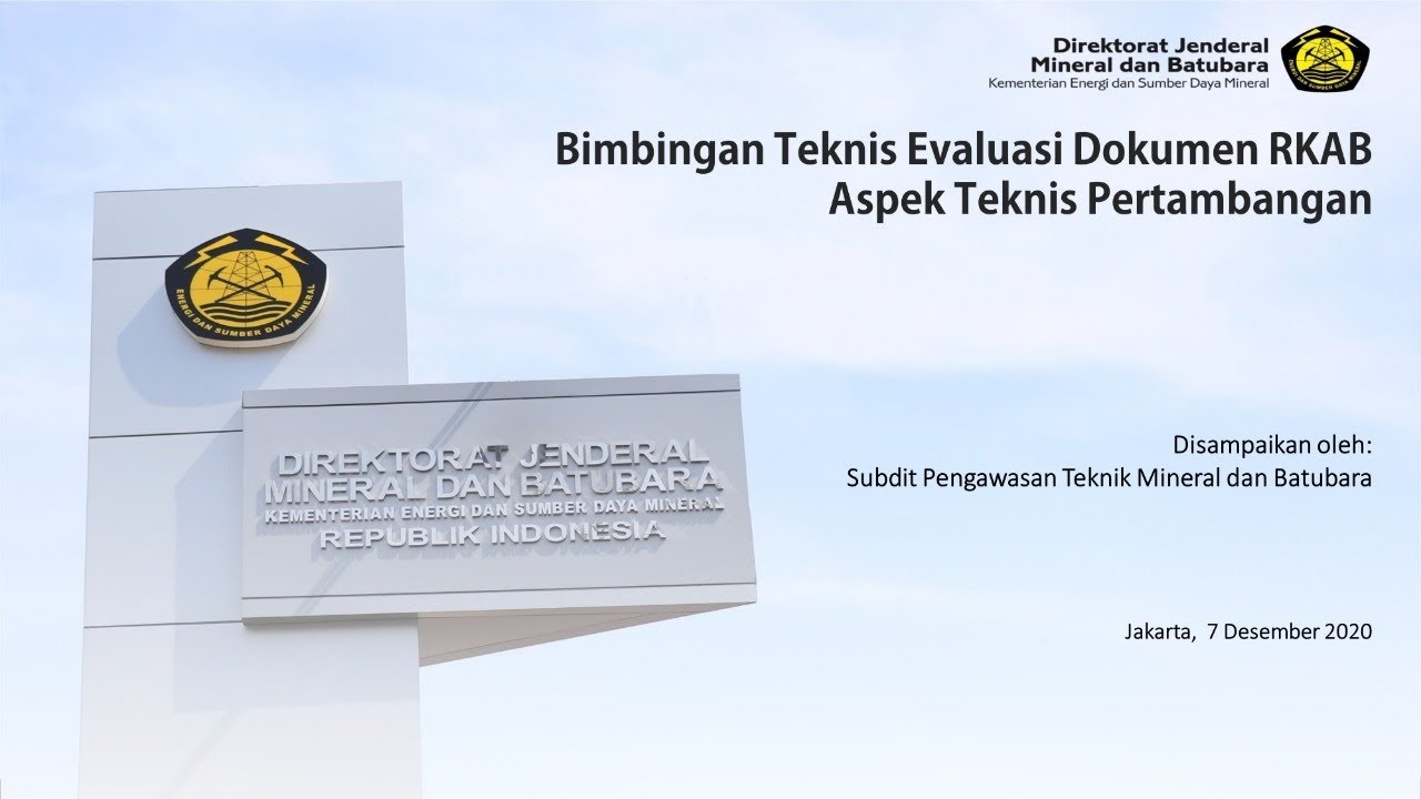 Q&A Evaluasi Dokumen RKAB Aspek Teknis Pertambangan - YouTube