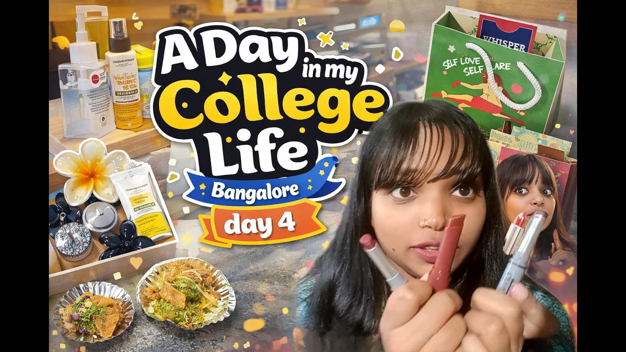 Day 4 | A Day in My College Life 🌸 | Simple Student Routine - YouTube