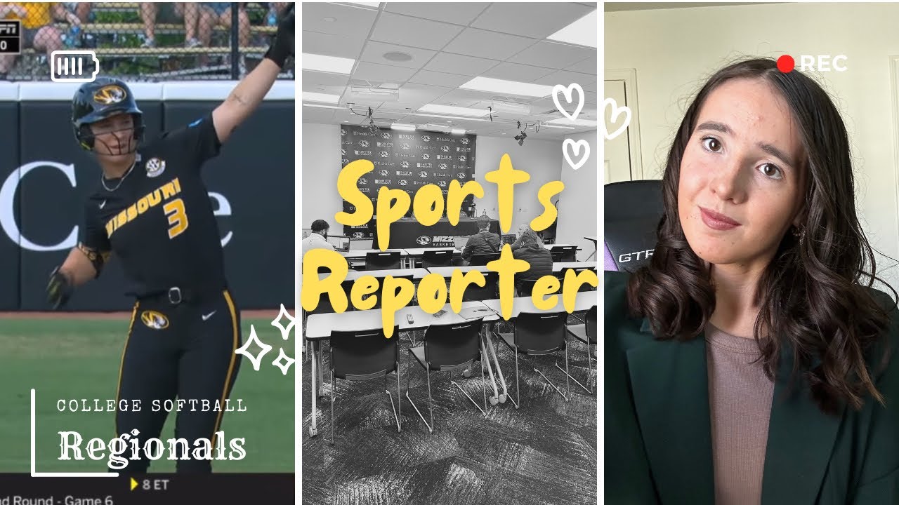 A Day in my life as a Sports Reporter | College Softball Regionals ...