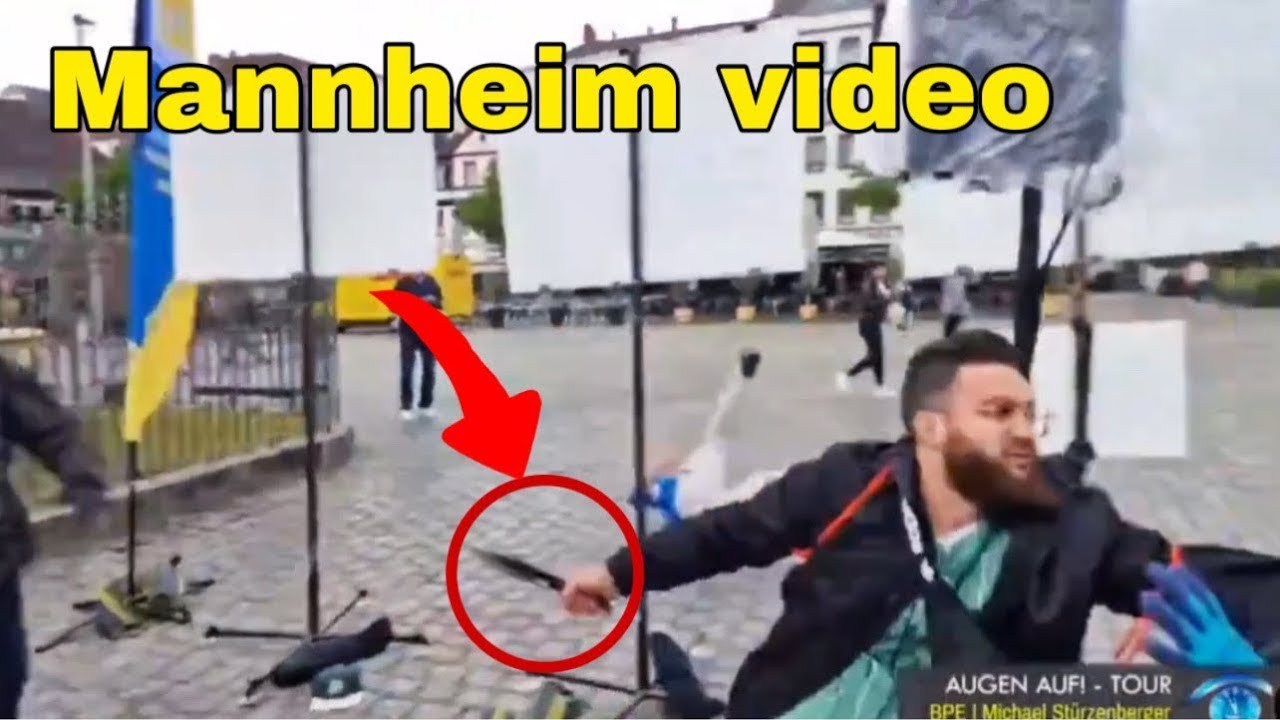 messerangriff mannheim (mannheim schießerei) - Knifeman stabs multiple ...