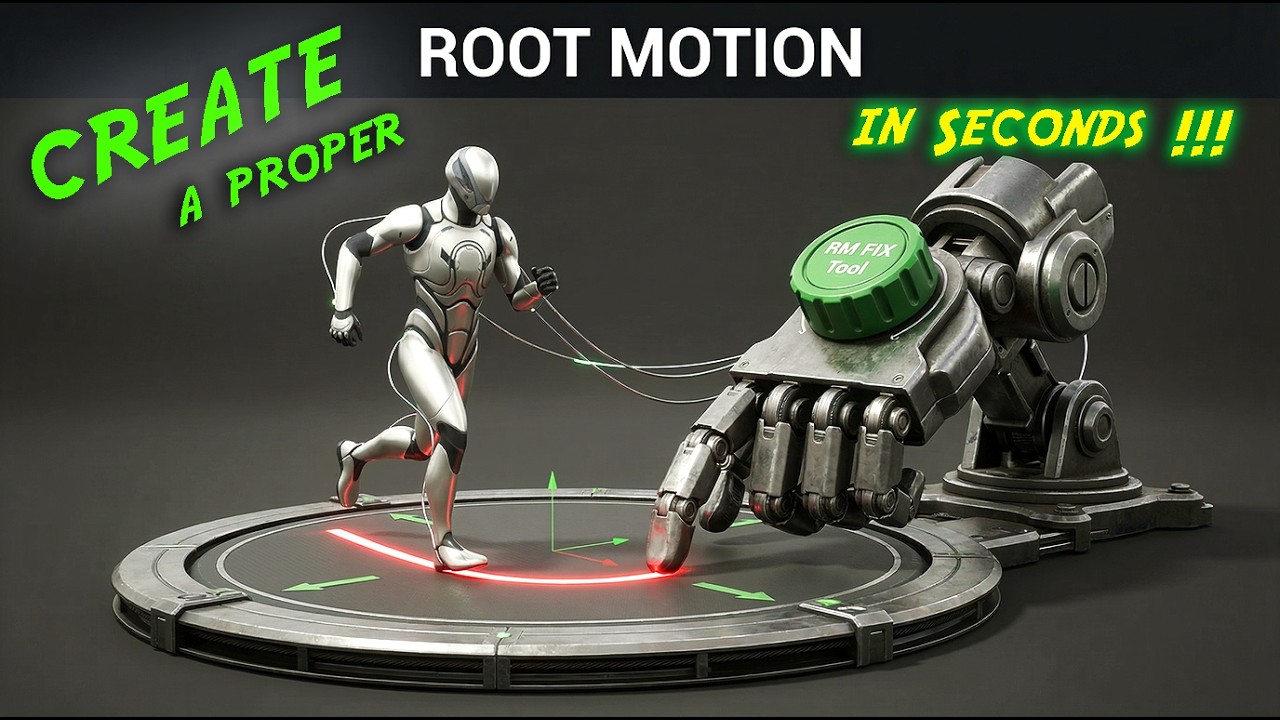 Create root motion in seconds inside UE5!!! NEW UPDATE Tutorial - YouTube
