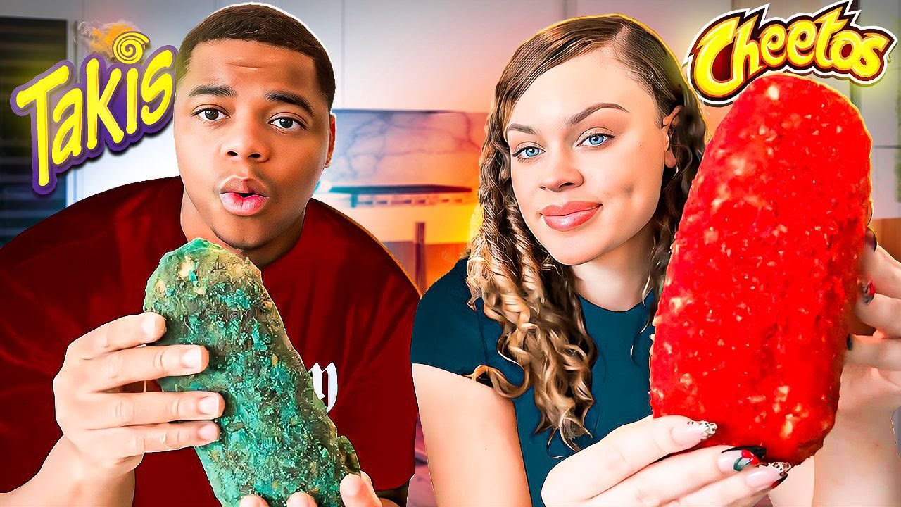 HOT CHEETO + BLUE TAKIS DEEP FRIED CHIPOTLE BURRITOS - YouTube