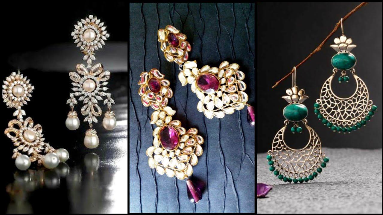 Most Stylish Gold Earrings Collection Different Styles Beautiful And ...