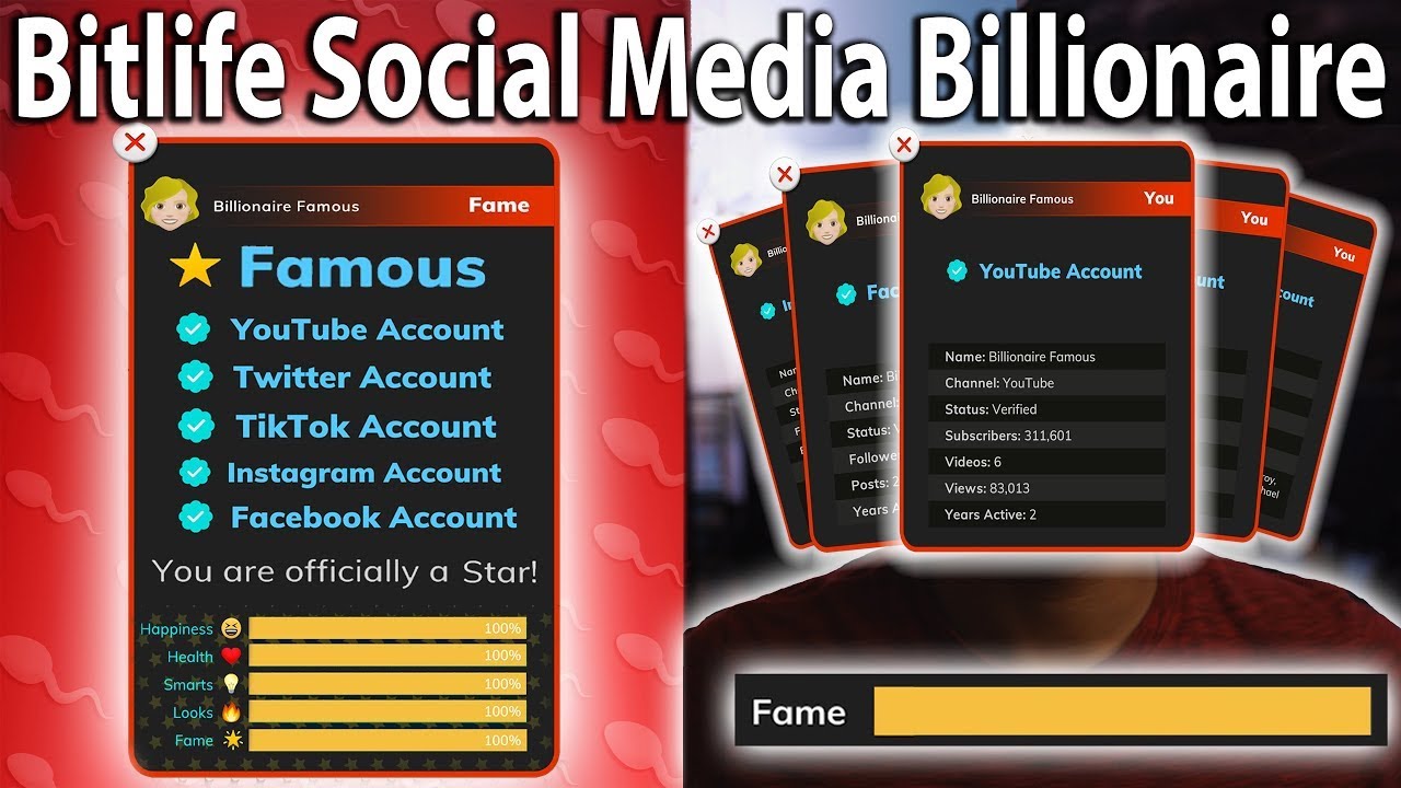 Bitlife - How To Become A Rich Famous Billionaire In 15 Mins FAST ...