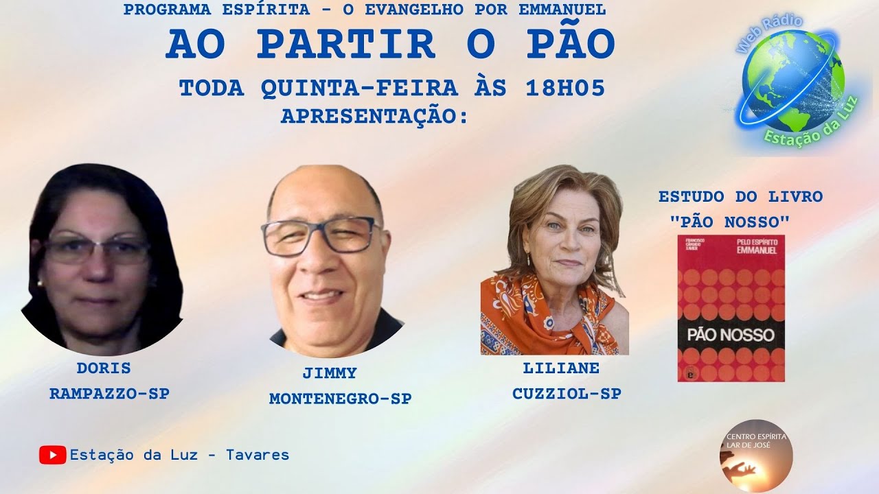 AO PARTIR O PÃO LIVRO PÃO NOSSO- CAP-129-LUCAS-24:35 - YouTube