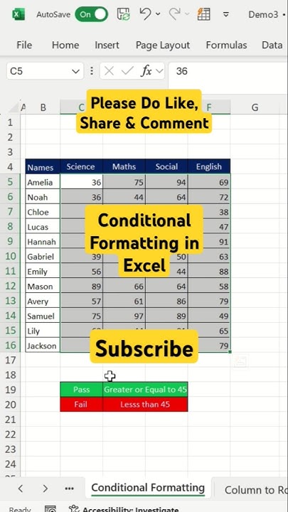 Conditional Formatting #exceltips #exceltricks #shorts @kttrained - YouTube
