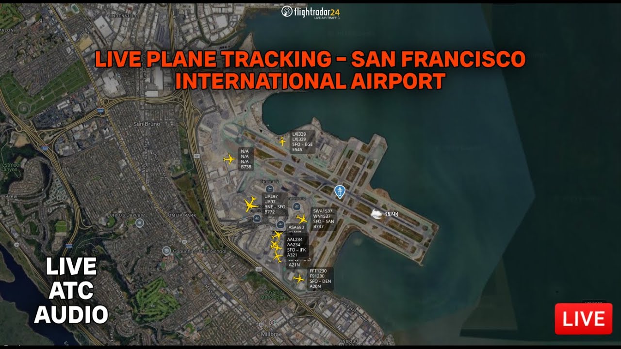 🔴 LIVE: SFO | San Francisco International Airport | Live ATC tower ...