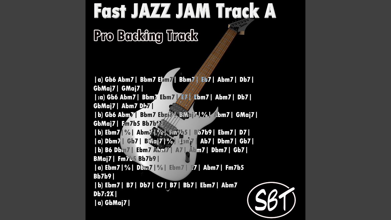 Fast Jazz Jam Track A - Pro Backing Track - YouTube