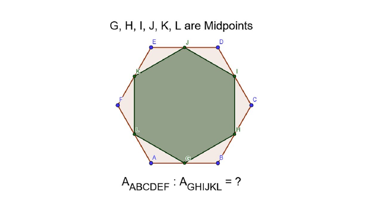 Area Ratios of Hexagon inside Hexagon - YouTube