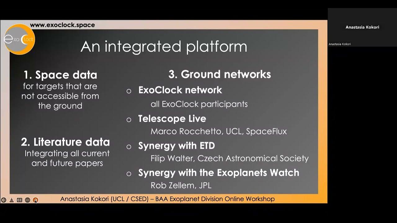 Exoplanet Workshop 2022 - Ariel and ExoClock with Anastasia Kokori of ...