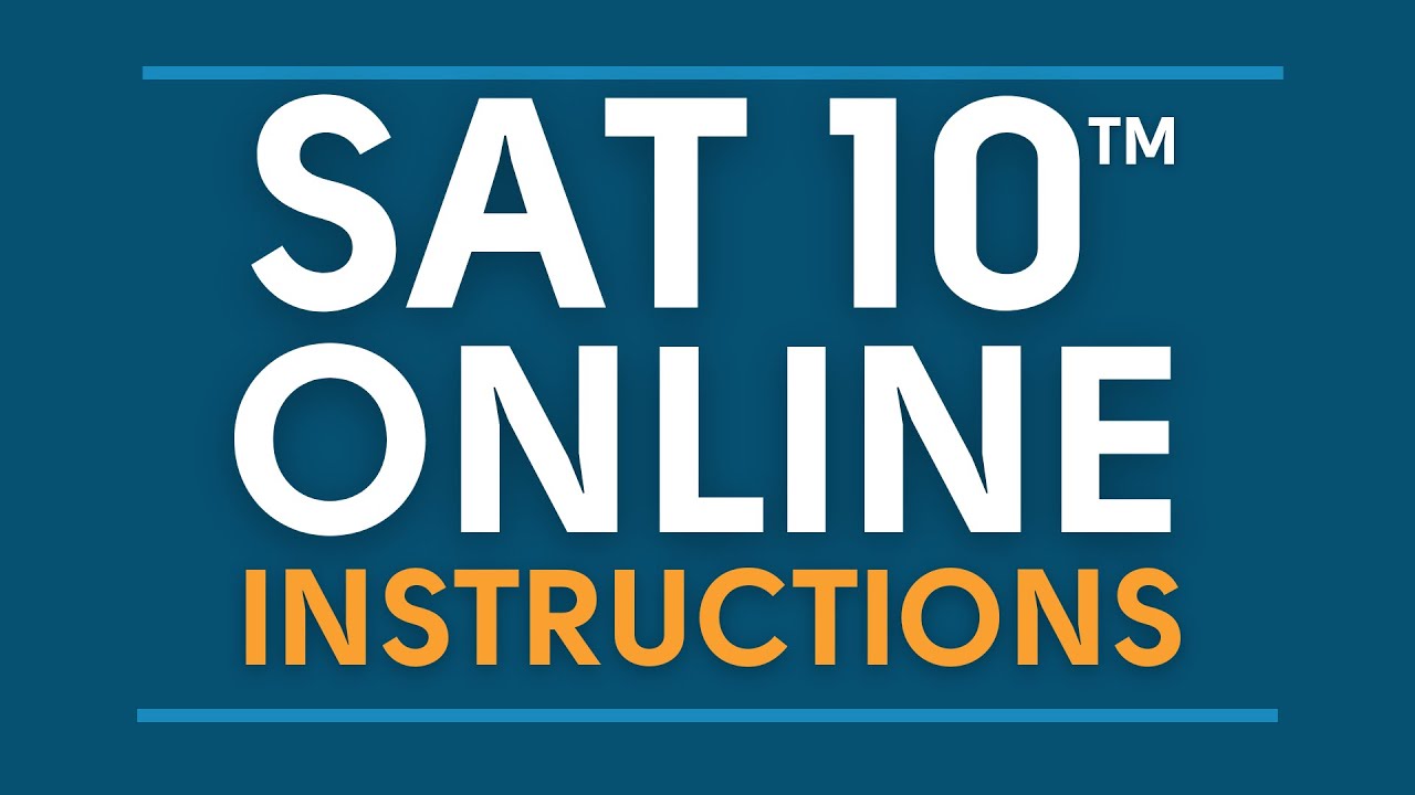 Steps to Get Ready for SAT10 Online Testing - YouTube