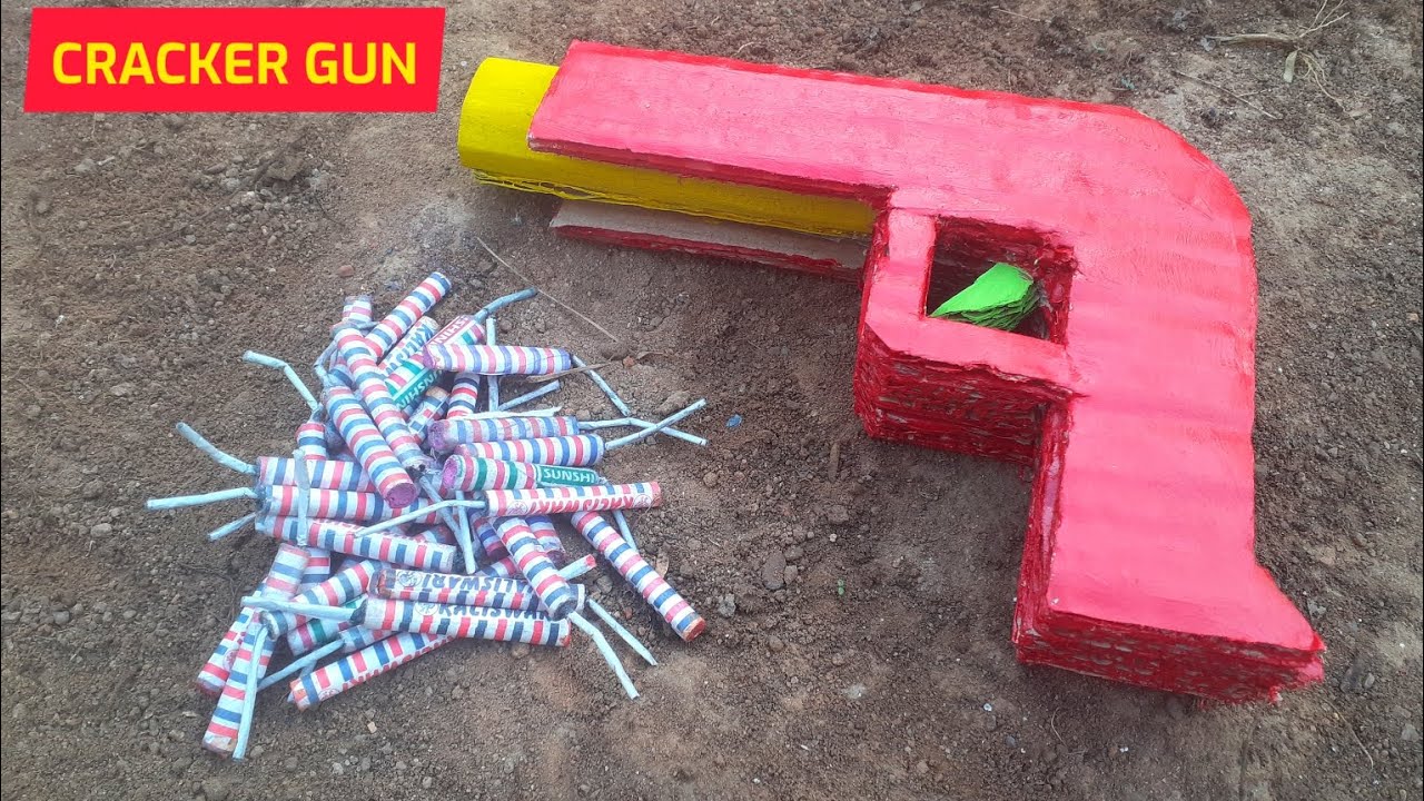 How to make Cracker Gun | Gun Making Tutorial | Diwali Gun - YouTube