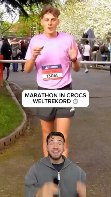 MARATHON IN CROCS WELTREKORD ⏱️ - YouTube