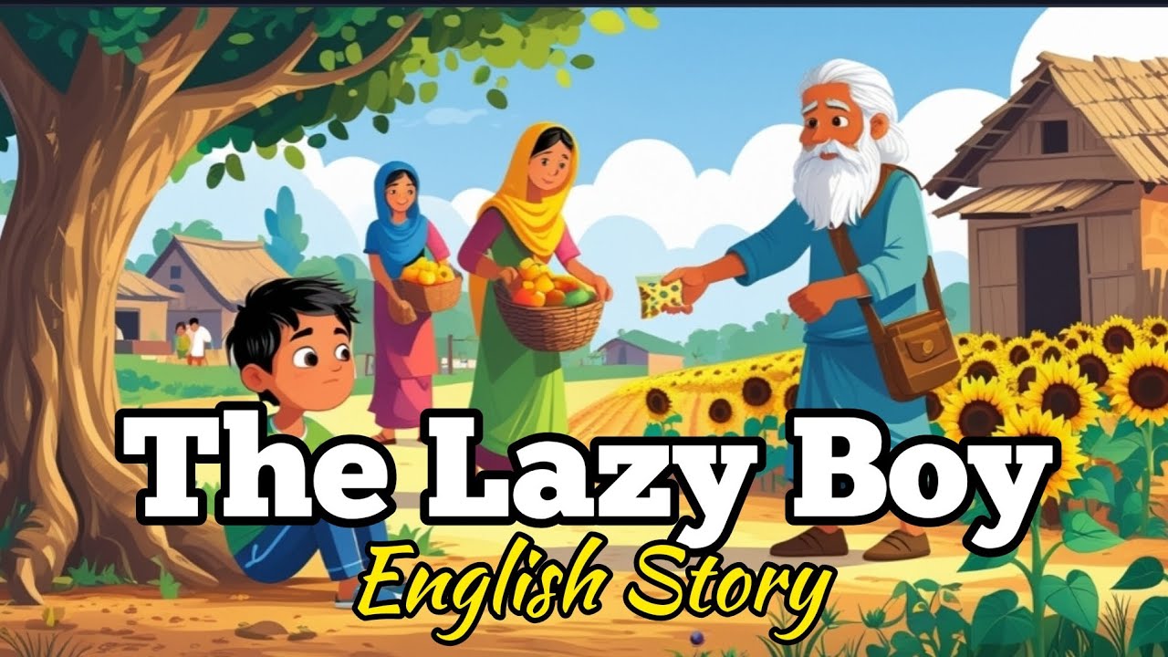 The Lazy Boy | English Listening Practice | Learn Easy | Read stories ...