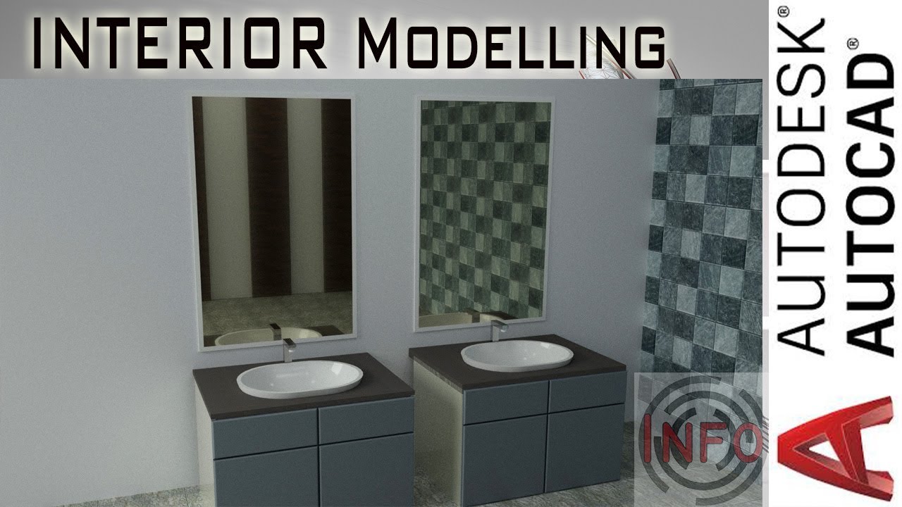 AutoCad Interior 3D Modelling /InfoTech - YouTube