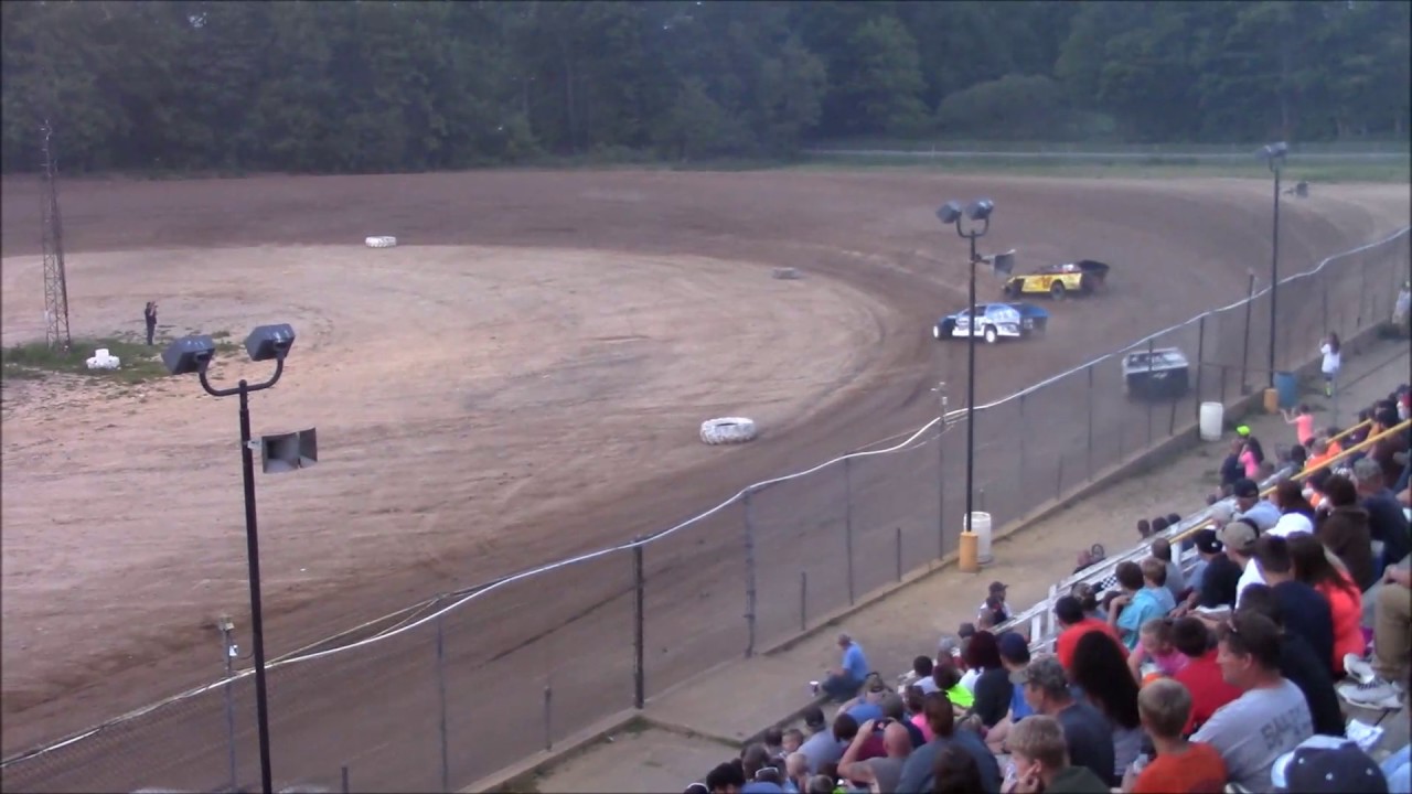 Butler Motor Speedway UMP Modified Heat #3 6/3/17 - YouTube