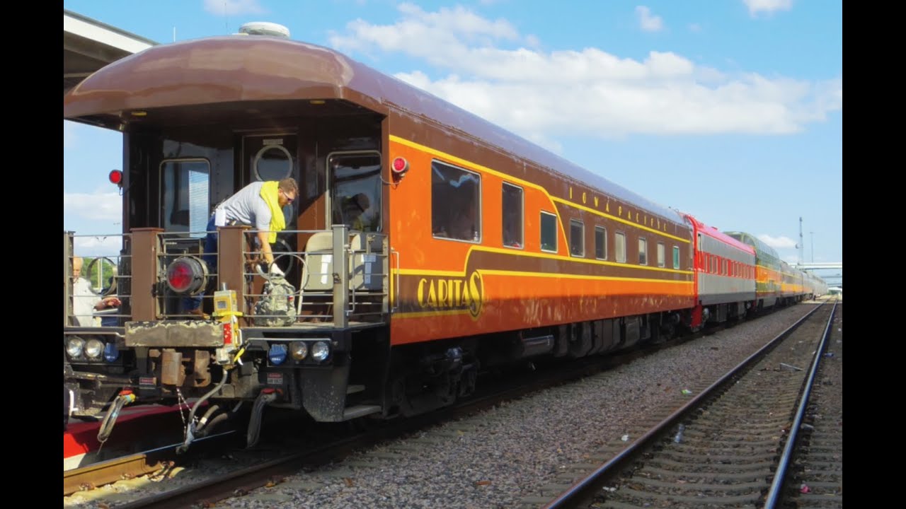 7 Private Cars And The Last Pullman Passenger Car On The Texas Eagle Youtube