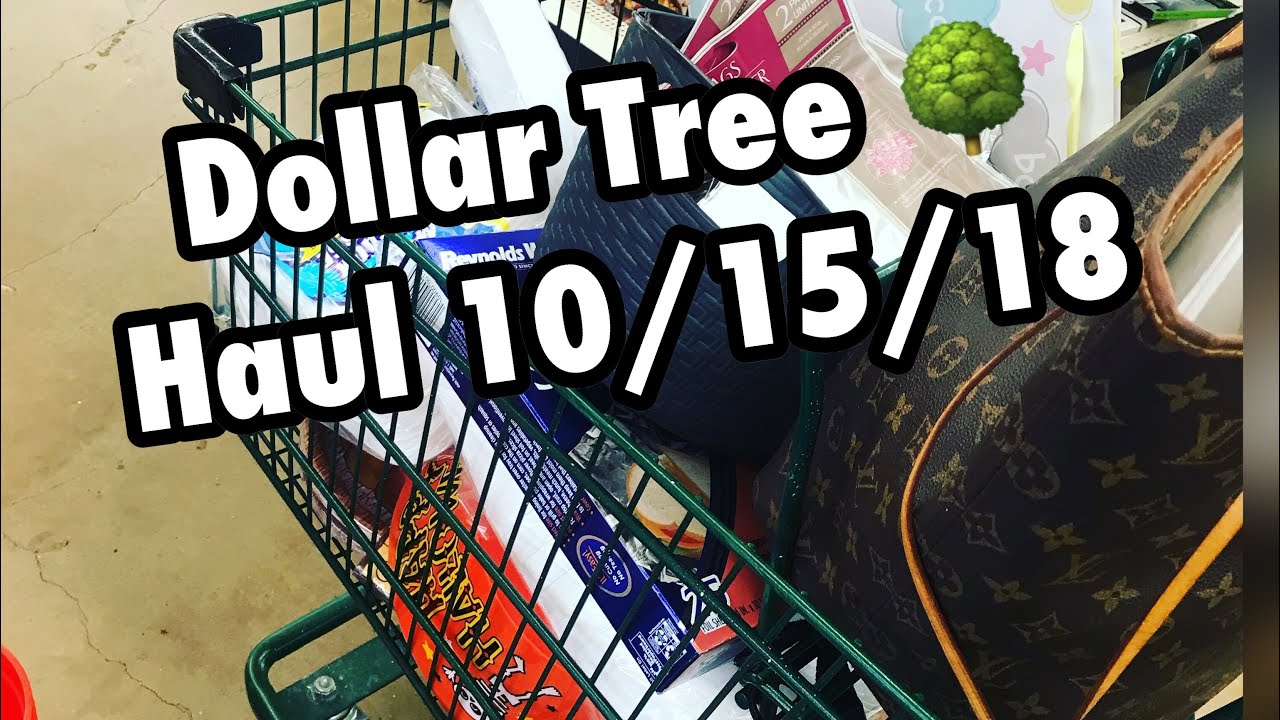 DOLLAR TREE HAUL 10/15/18 | A CART FULL - You know how it goes! - YouTube