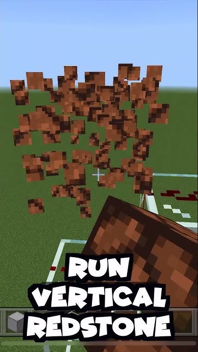 How to Run Vertical Redstone in Minecraft [MCPE / Console / PC] #shorts ...