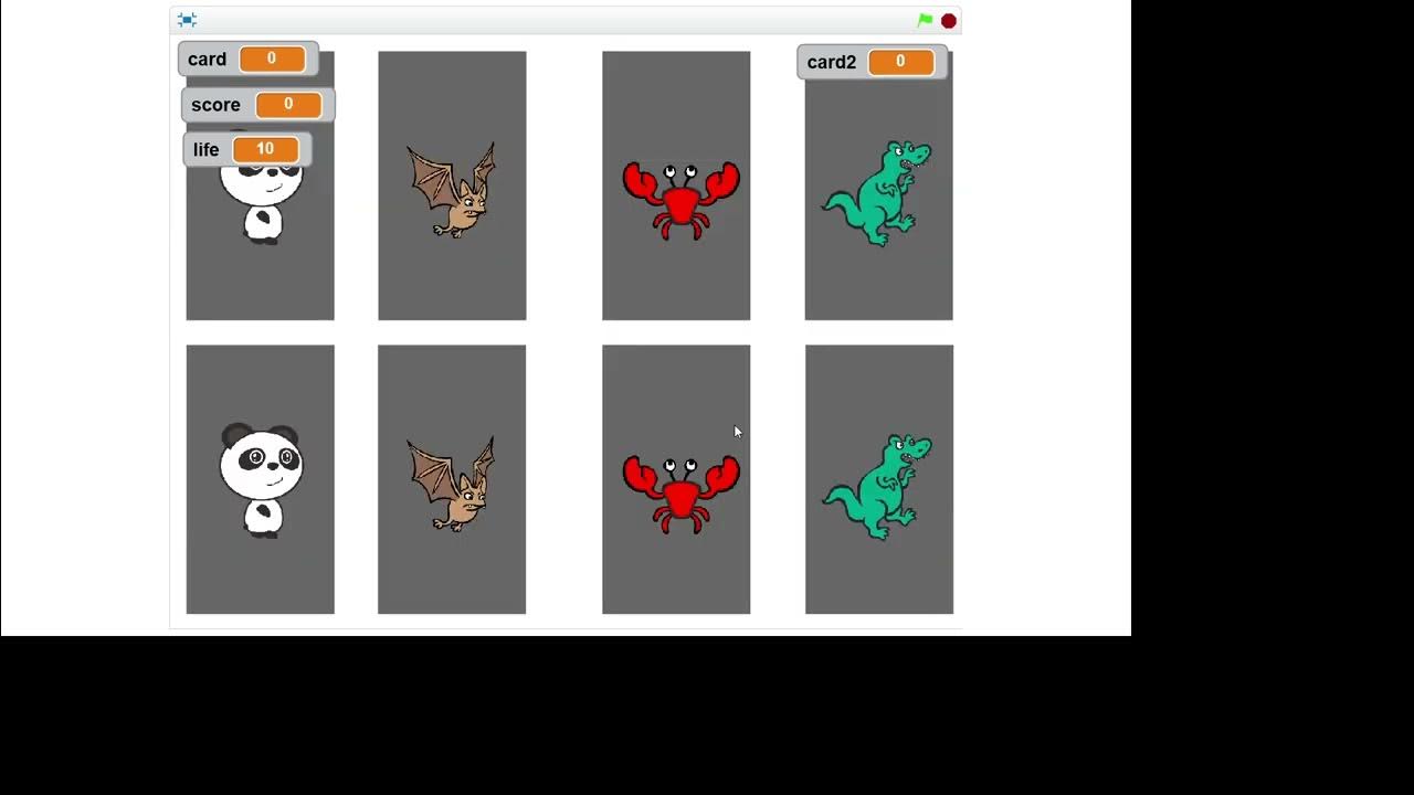 Mblock Matching Card Game Created By Trishanth Kumar Youtube
