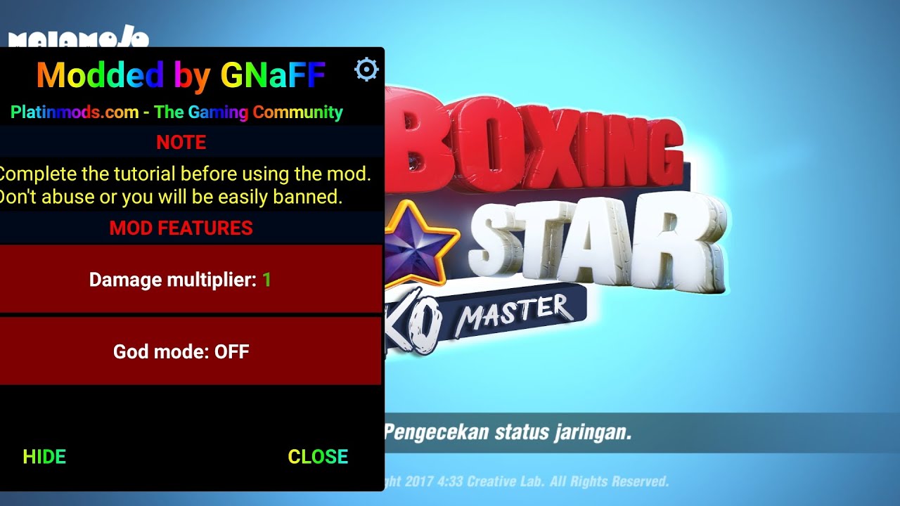 boxing star v3.0.0 mod menu by platinmods (not working on my device ...