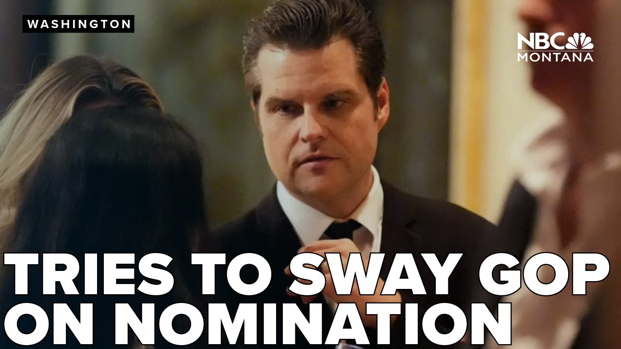 Matt Gaetz, JD Vance hit Capitol Hill to sway GOP on Attorney General ...