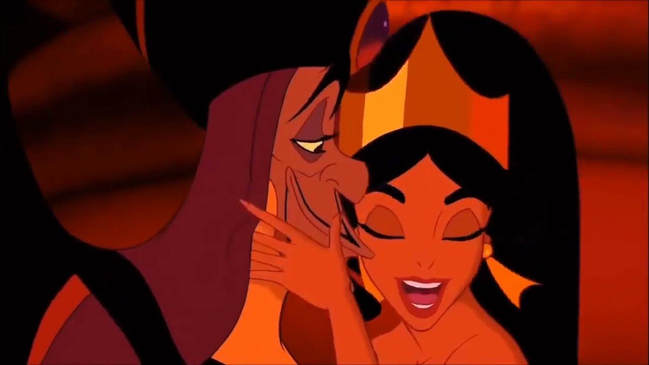 Aladin Jasmine Kiss Jafar Jasmine Kisses Jafars Lips 💋 Aladdin Jasmine Kiss Jafar Aladdin 1992
