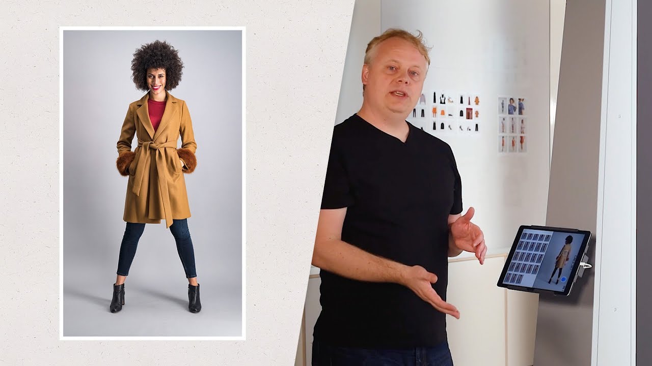 How to photograph a coat on a model - YouTube