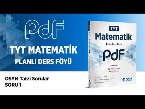 TYT Matematik Planlı Ders Föyü Föy 43 OSYM Tarzı Sorular Soru Çözümleri
