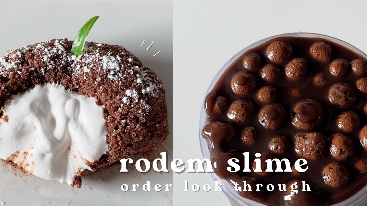 rodem slime order look book | crunchy bead slimes + more ! - YouTube