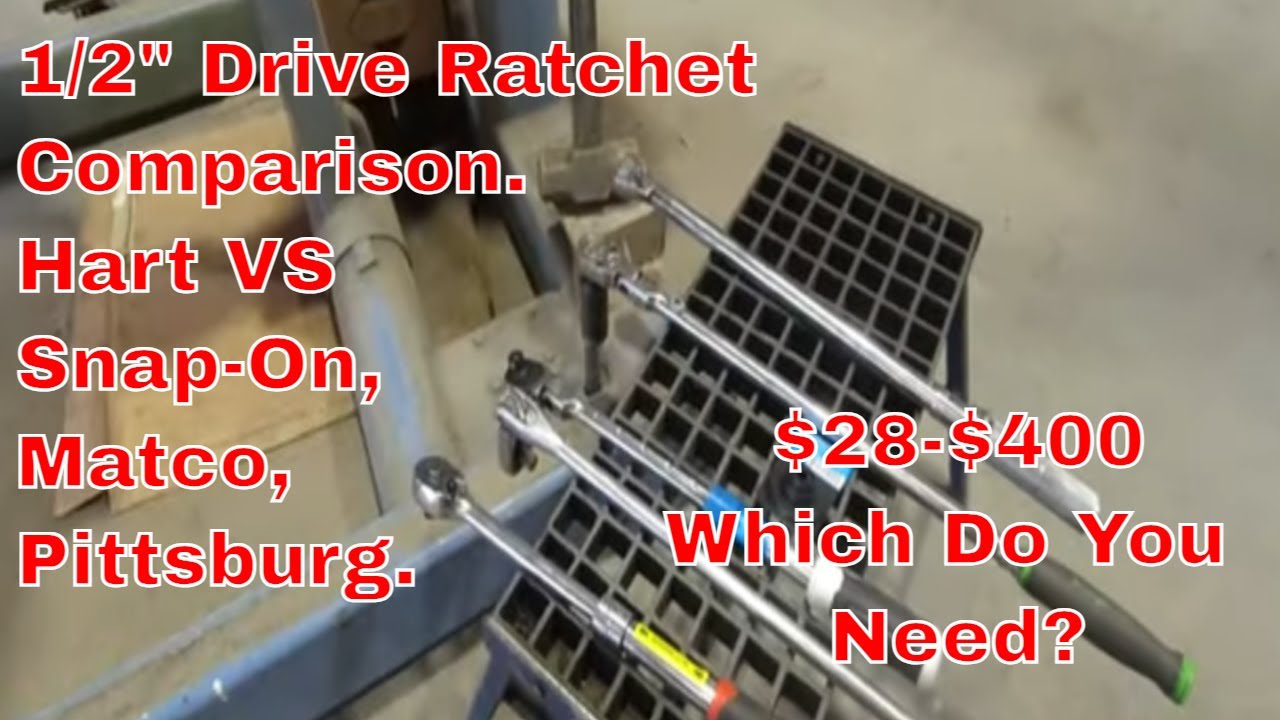 Hart 1/2" drive Ratchet VS Matco, Snap-on, and Pittsburg see them in ...