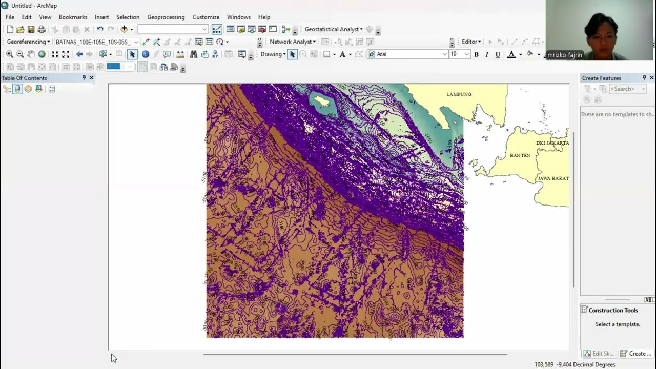 Turtorial Mmeebuat Peta Batimetri Menggunakan Aplikasi Arcgis - YouTube
