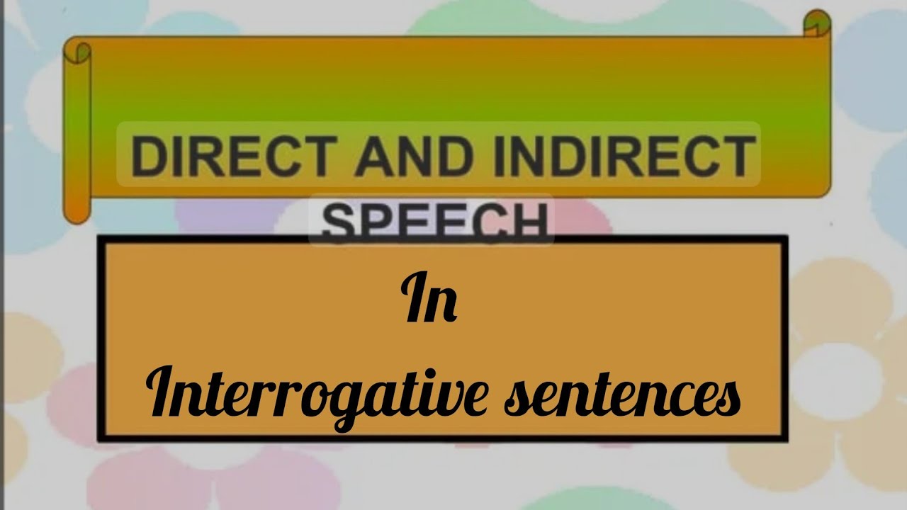 Direct | Indirect speech in interrogative | Direct|Indiect speech # ...