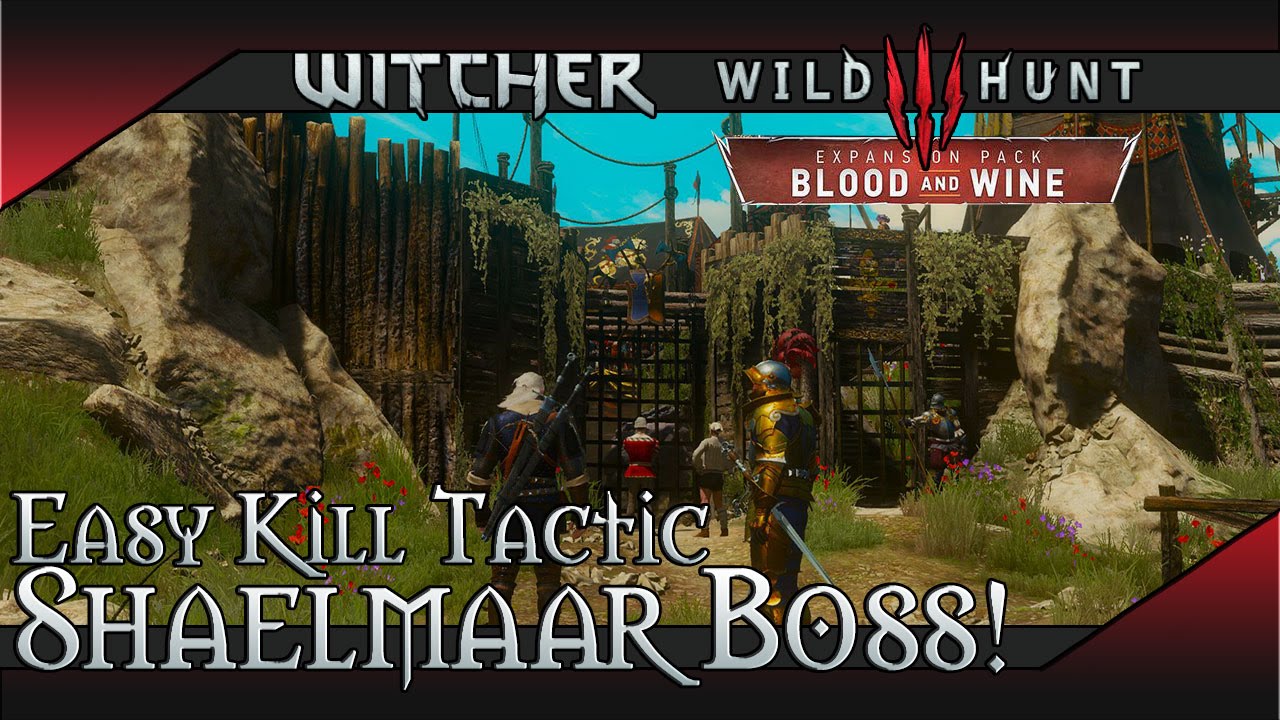 Witcher 3: Blood and Wine - Shaelmaar Boss Easy Kill (Enhanced Samum ...
