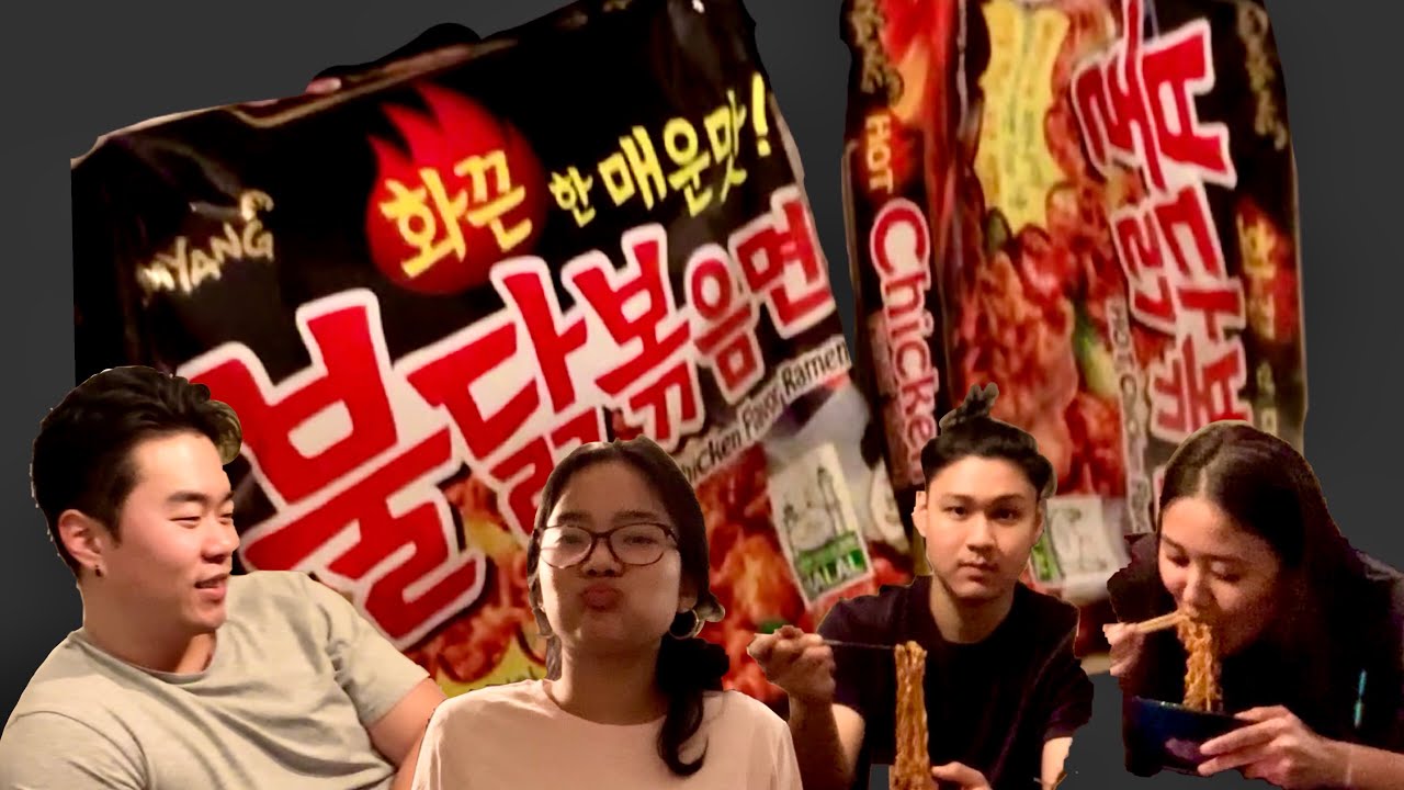 FUNNY KOREAN SAMYANG SPICY NOODLES CHALLENGE - YouTube