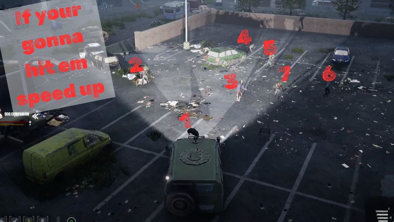 Completing quests in Humanitz. Exploring the map restoring cars and ...