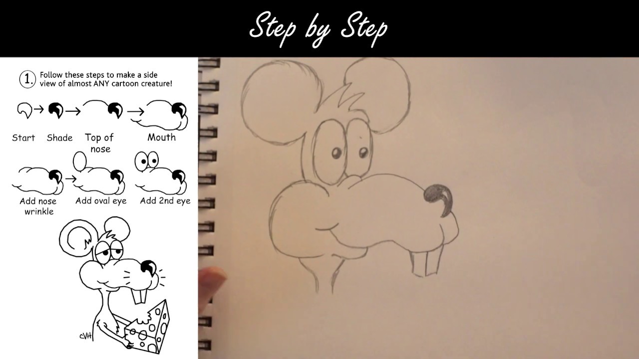 How to Draw Cool Stuff - How to Draw a Cartoon Animal - YouTube