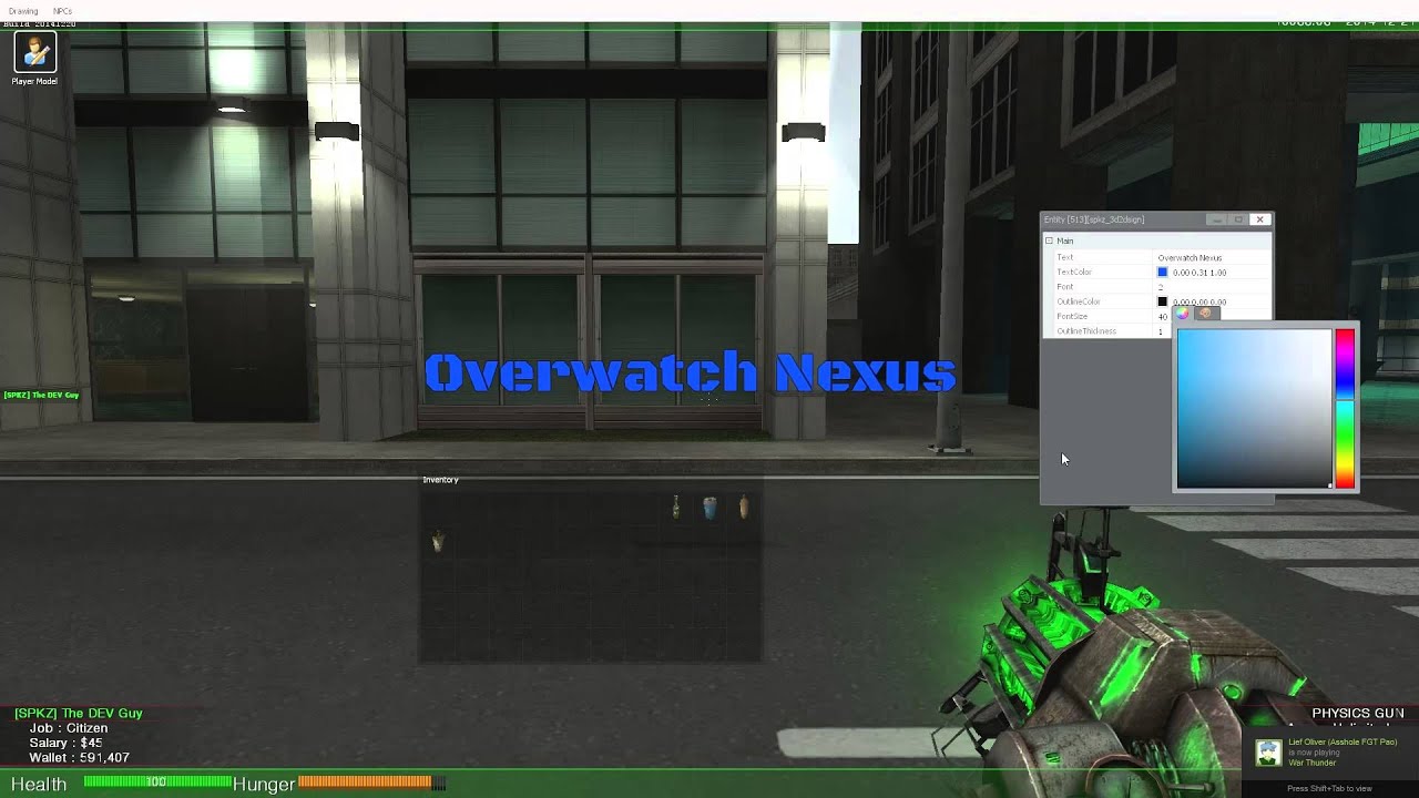 Garry's Mod 3D2D Sign Addon (60FPS Test) - YouTube