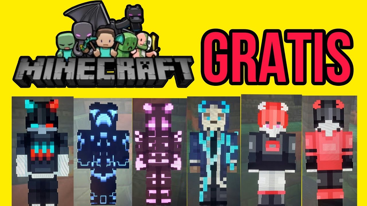 LAS MEJORES SKINS GRATUITAS para MINECRAFT BEDROCK 2024 1.21 - YouTube