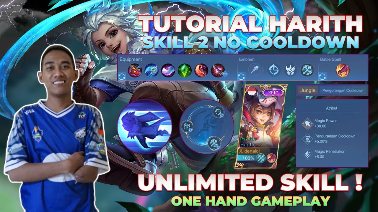 TUTORIAL HARITH SKILL NO COOLDOWN | TUTOR HYPER HARITH TERBARU | BUILD ...