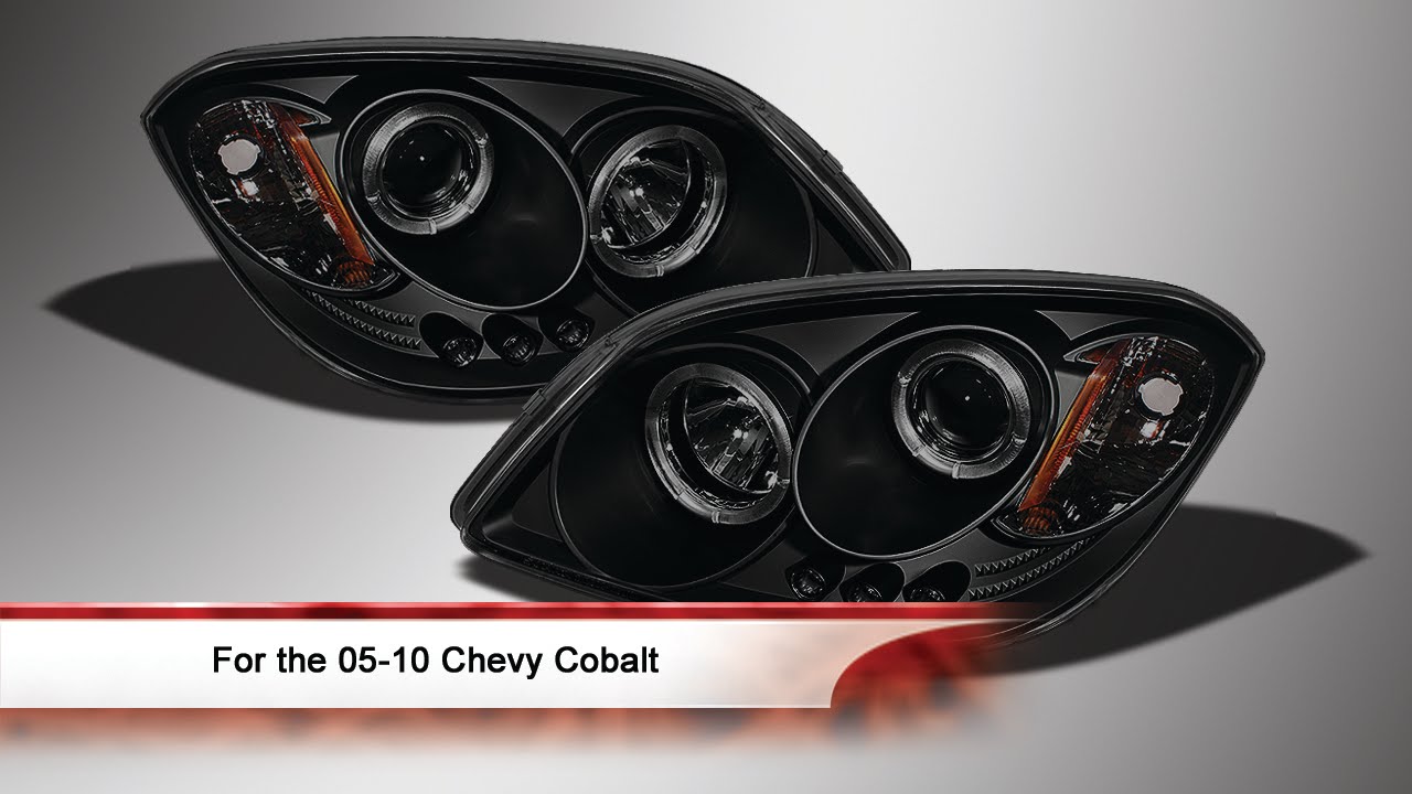 05-10 Chevy Cobalt LED Halo Projector Headlights - YouTube