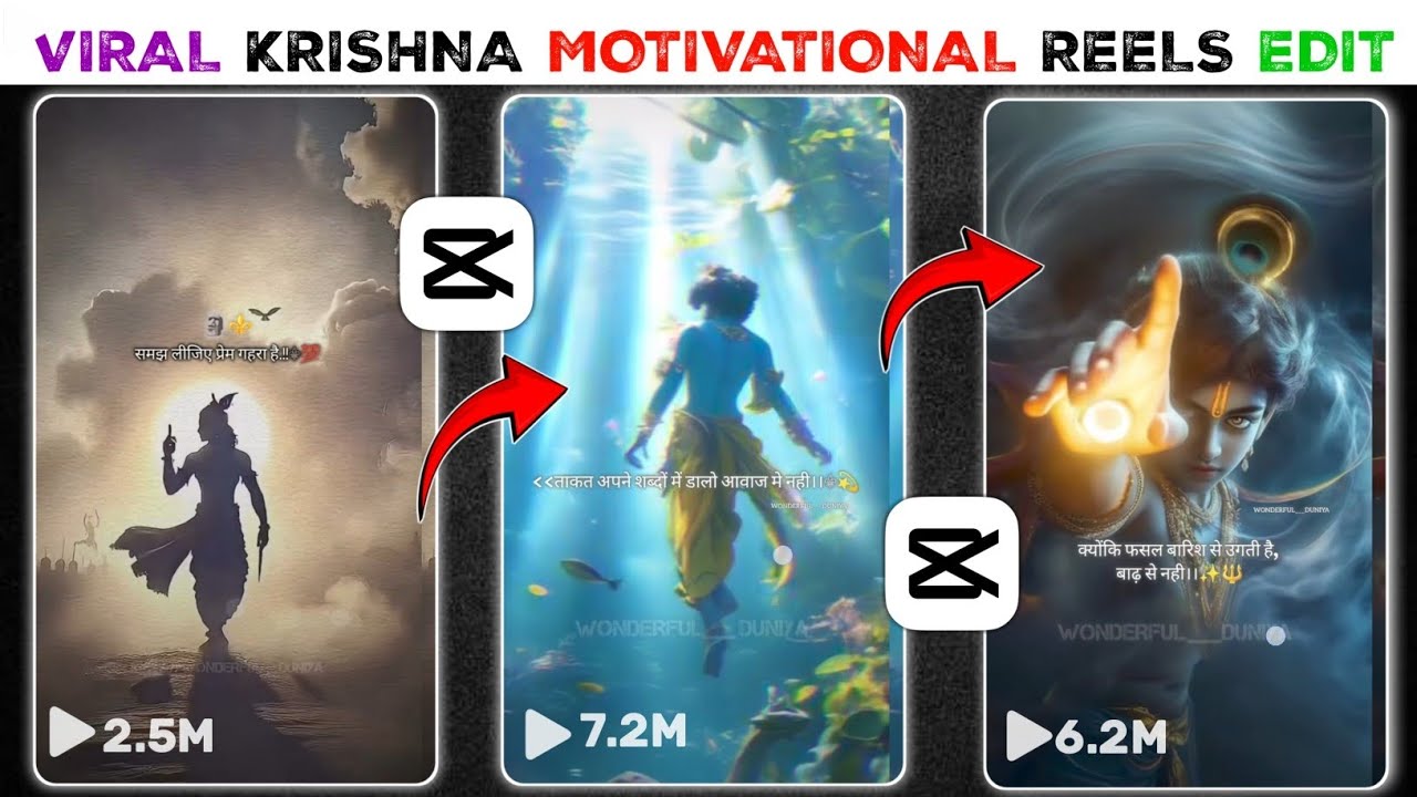 Instagram Viral Krishna ji Motivational Reels Editing | Wonderful ...