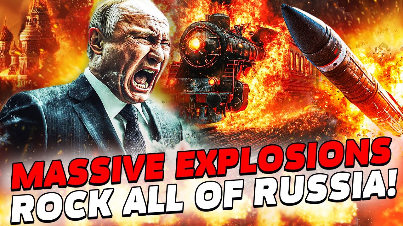 💥NOW! EXPLOSIONS ERUPT IN MOSCOW! RAILWAY IN RUINS! STRATEGIC SITES HIT ...